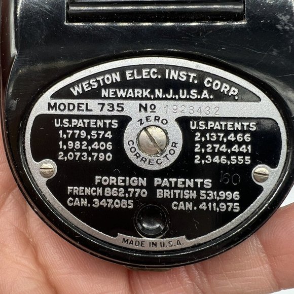 Weston | Cameras, Photo & Video | Vintage Weston Master Ii Model 735 ...